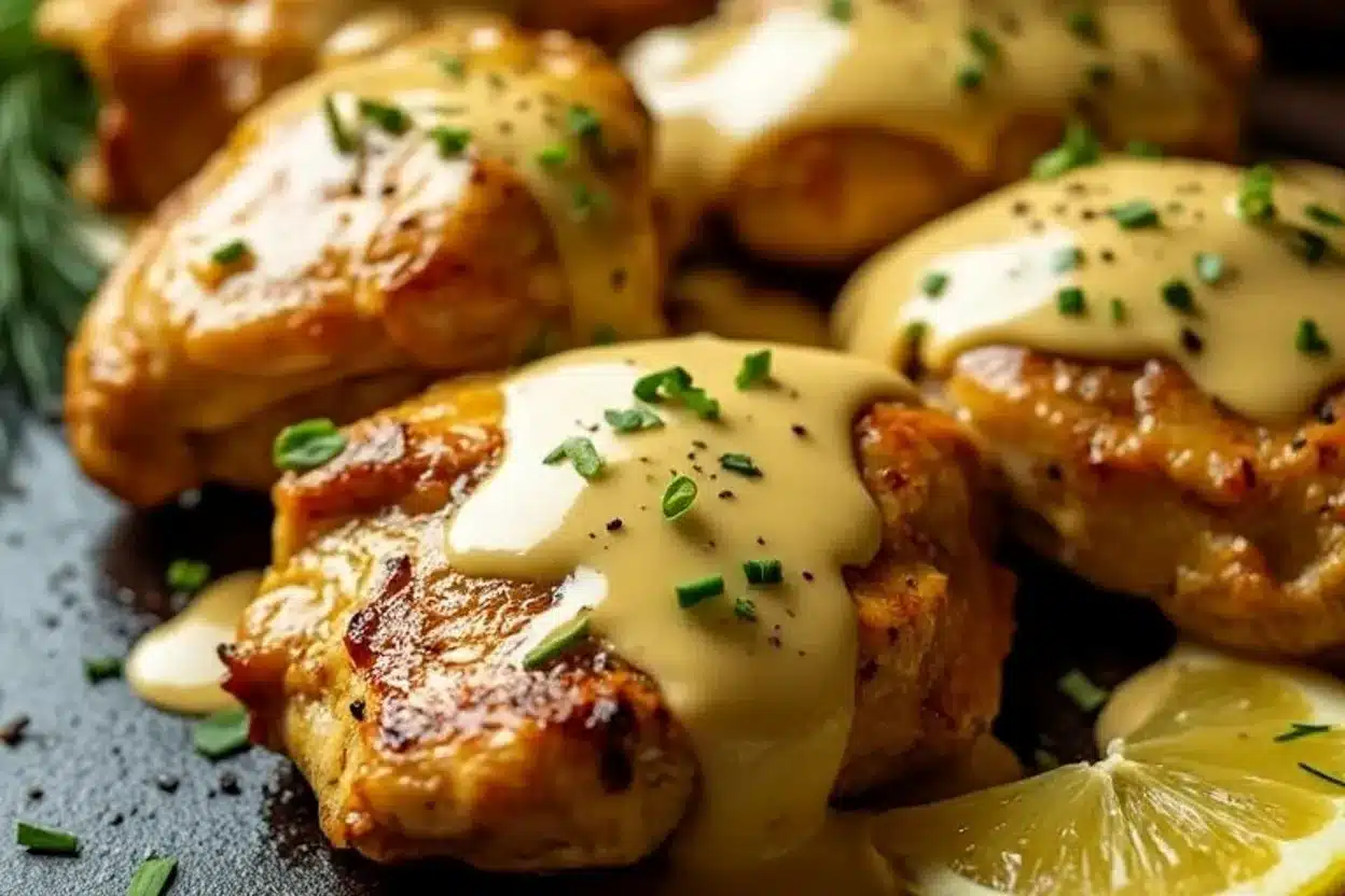 Amazing Chicken With Lemon Butter Dill Sauce Recipe