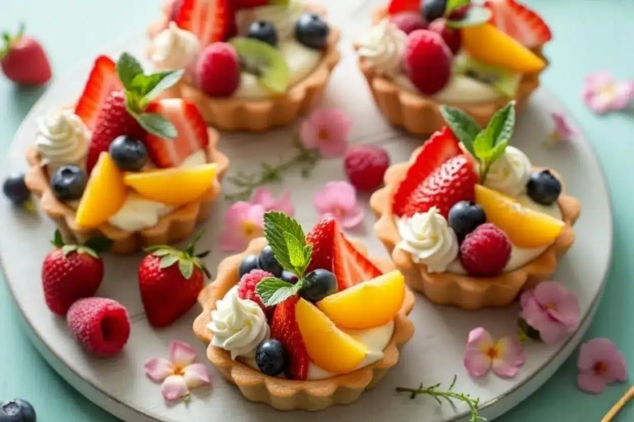 Mini Fruit Tarts Recipe Easy Spring Dessert With Custard