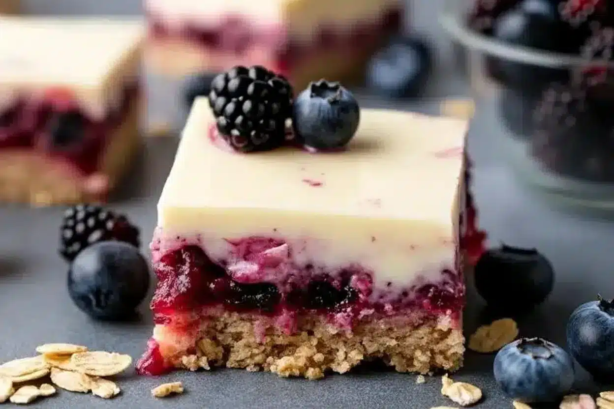 White Chocolate Berry Bliss Bars Recipe Easy Dessert Layers