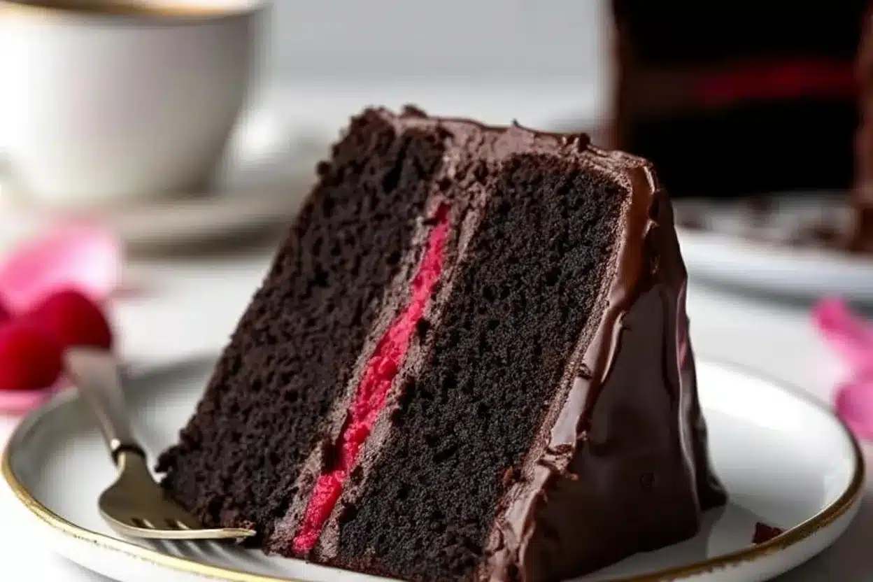 Chocolate Raspberry Cake Recipe – Easy Midnight Indulgence With Ganache ...