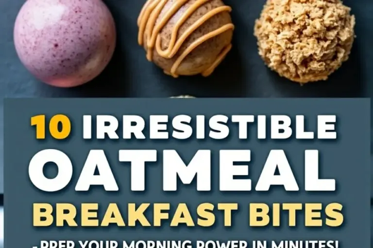 Oatmeal Breakfast Bites: Easy Healthy Power Snack Recipe For Busy Mornings