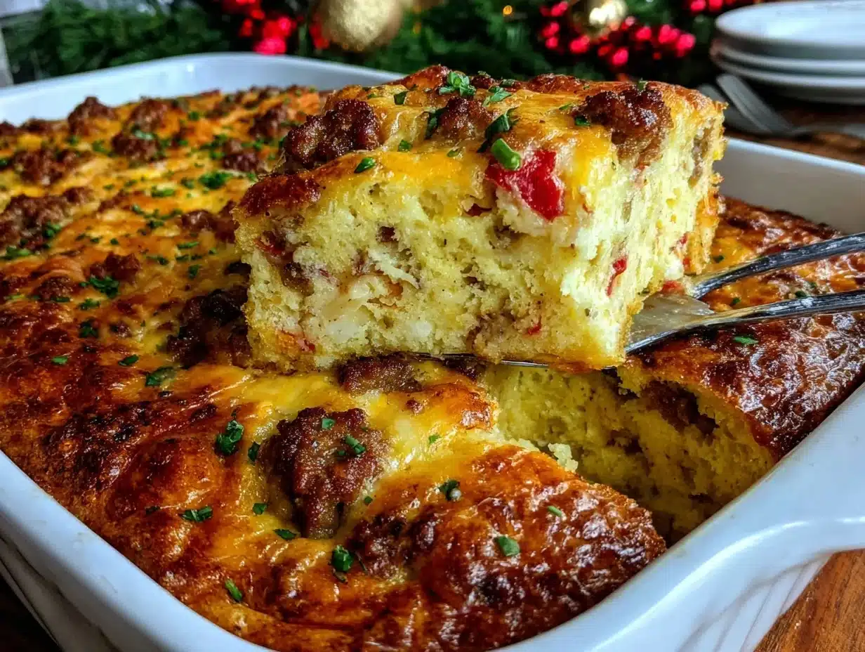 Cozy Christmas Morning Sausage Casserole – Best Easy Holiday Breakfast
