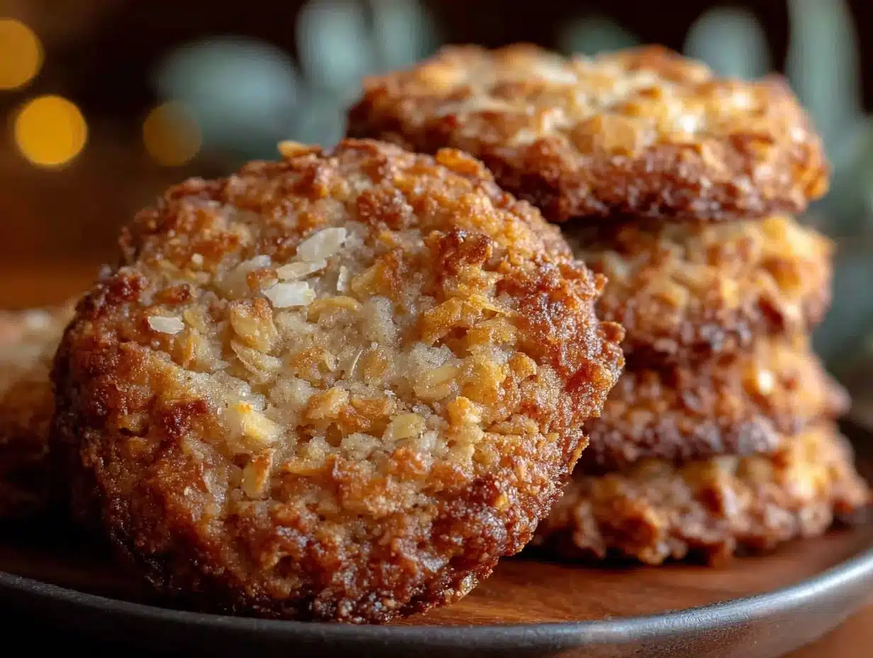 Crispy Anzac Biscuits Recipe – Easy Homemade Toasted Coconut & Oats Cookies