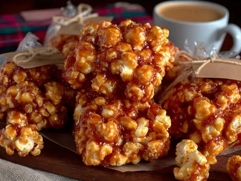 Crispy Homemade Caramel Corn Gift Bags – Easy Holiday Treat Idea