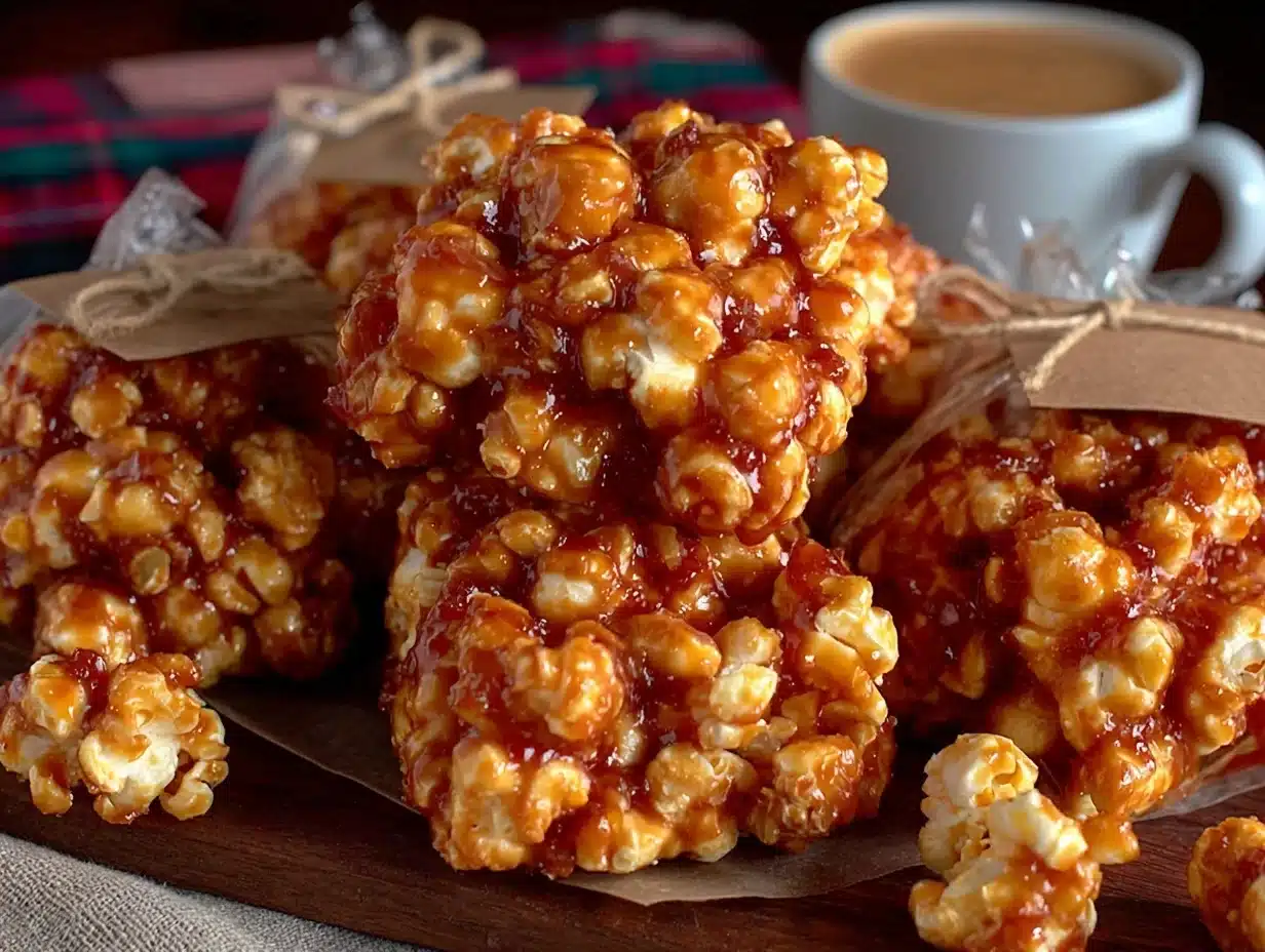 Crispy Homemade Caramel Corn Gift Bags – Easy Holiday Treat Idea