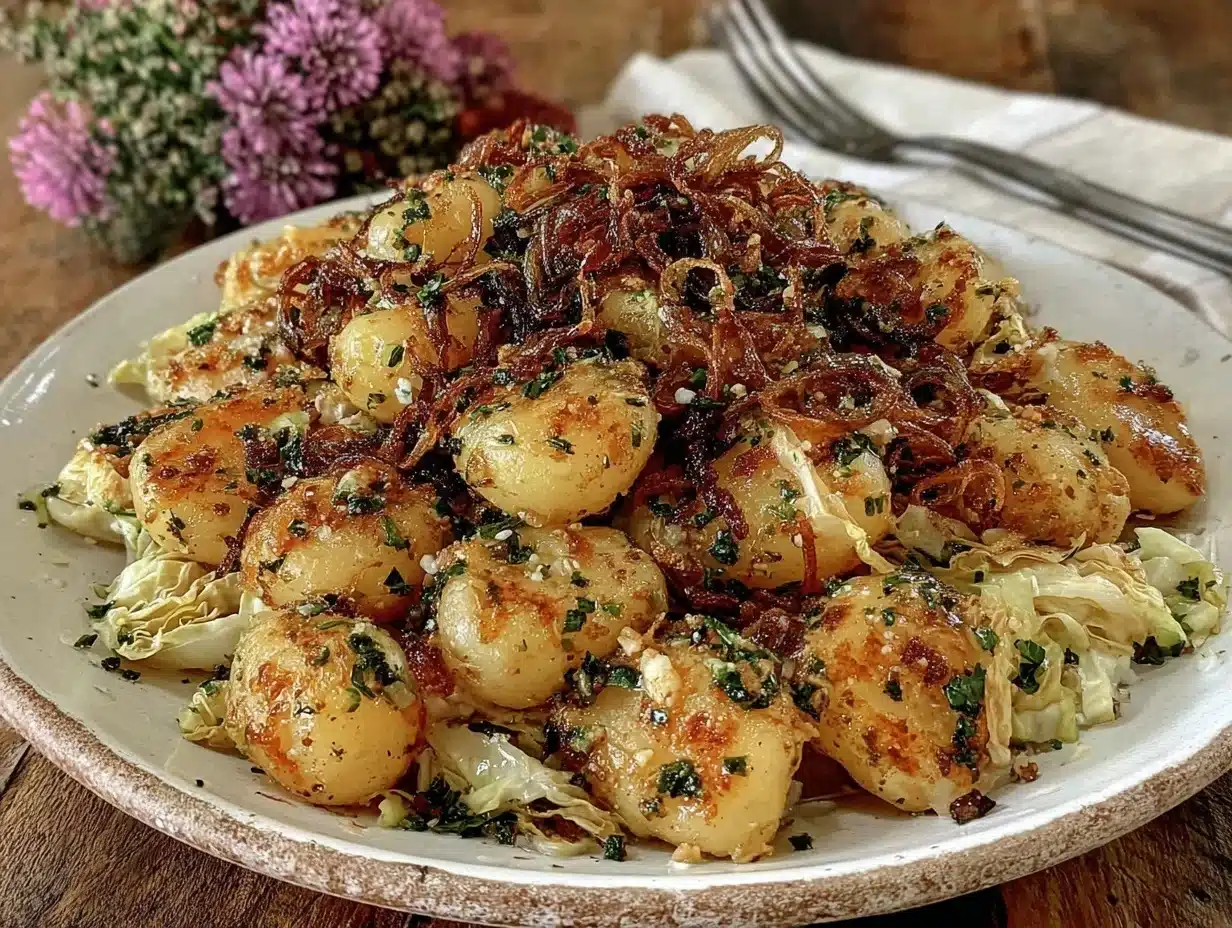 Swamp Potatoes And Cabbage Recipe: Easy Comfort Food With Crispy Shallots