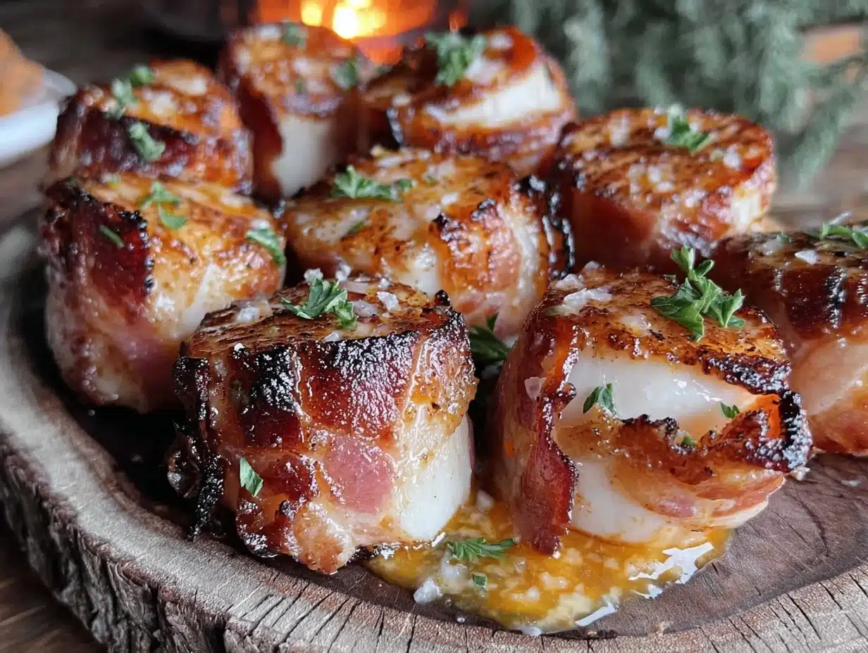 Crispy Bacon-Wrapped Scallops Recipe With Easy Zesty Lemon Butter Sauce