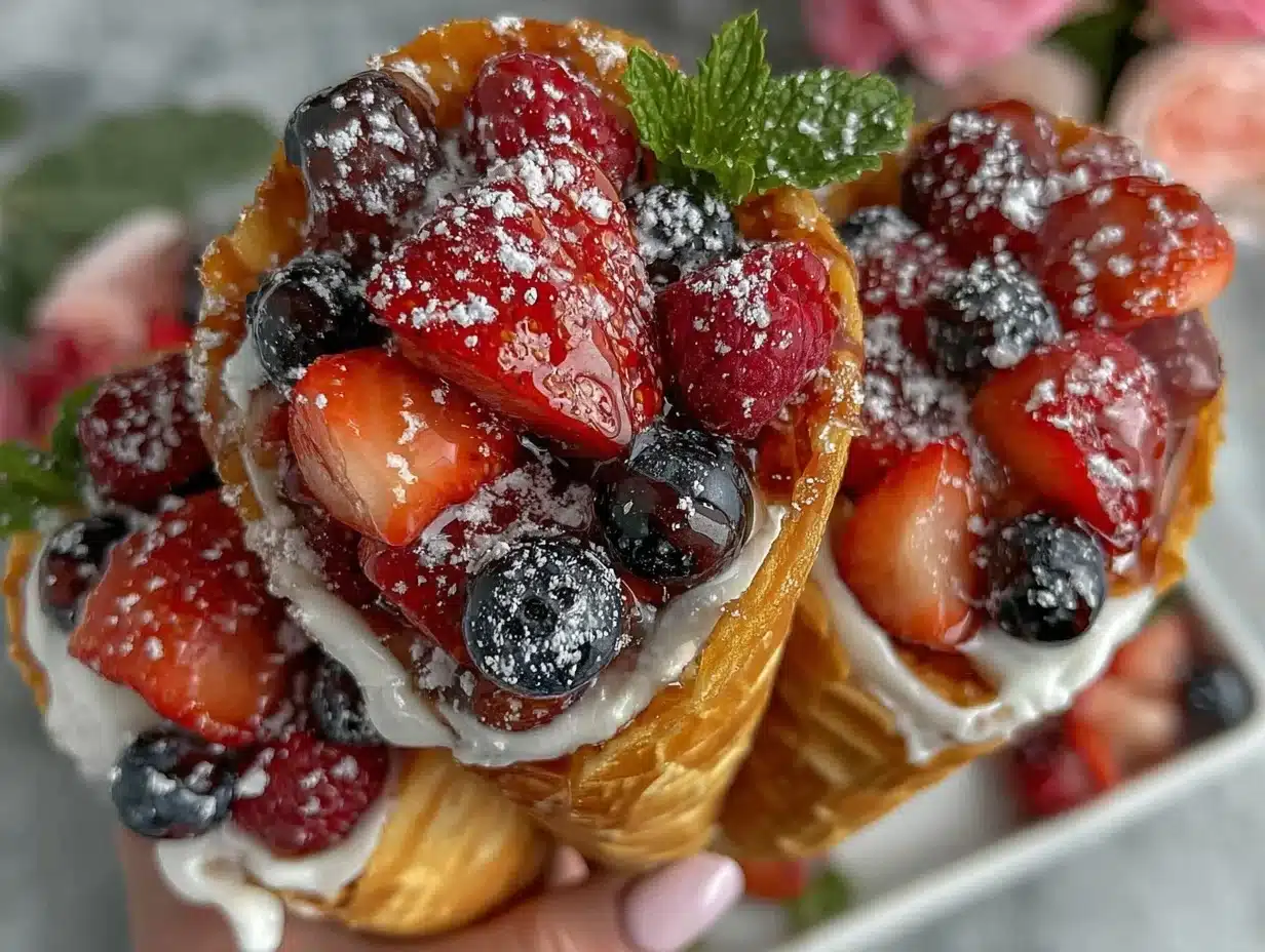 Perfect Champagne Fruit Cones Recipe For A Festive Galentine’s Party