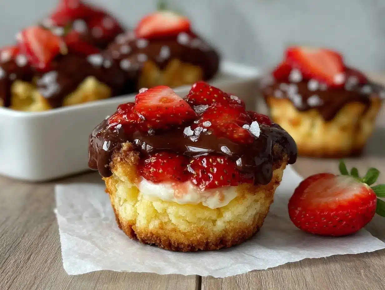Chocolate-Covered Strawberry Shortcake Cups – Easy Dessert Recipe