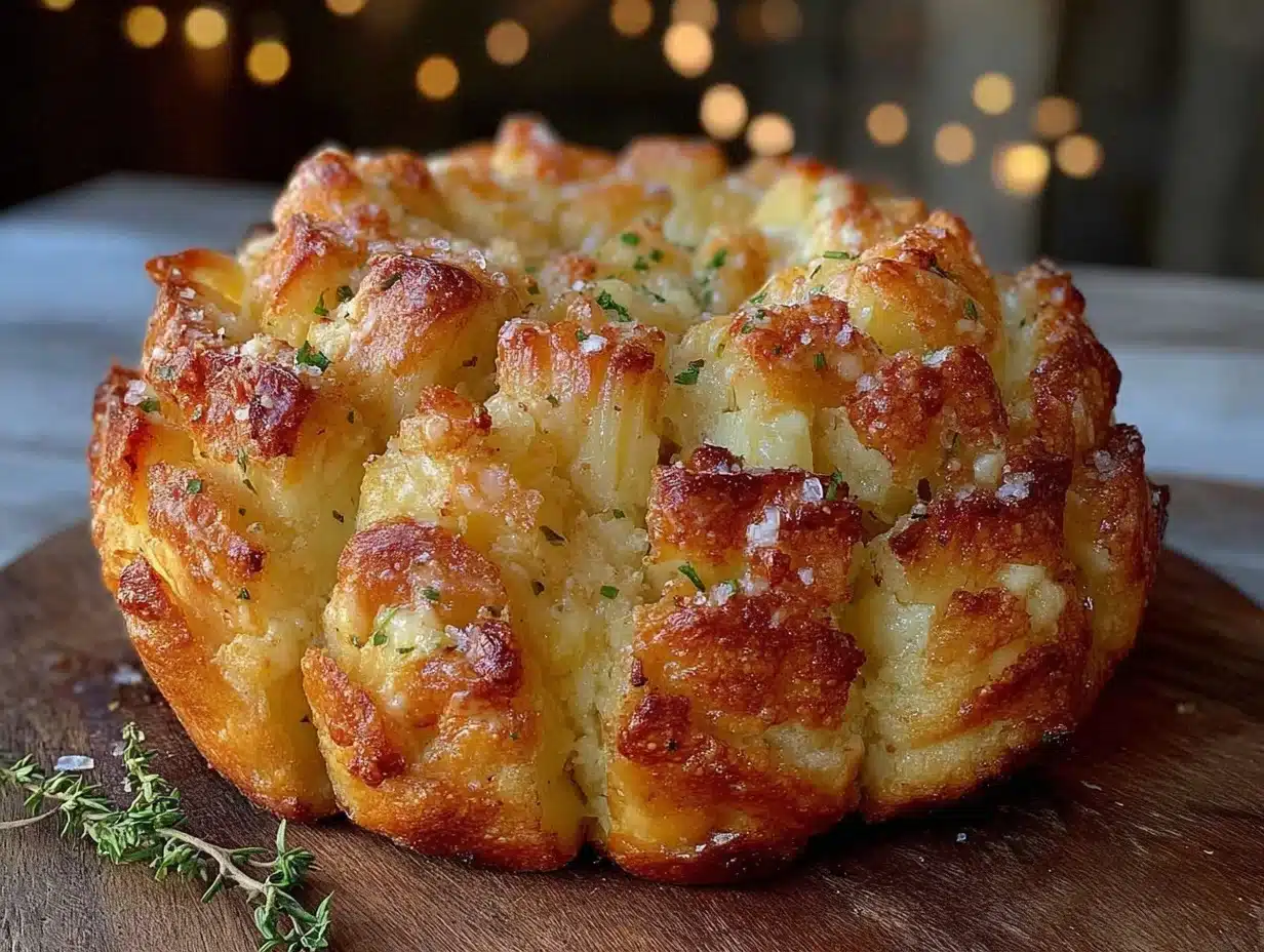 Crispy Bloomin Onion Pull-Apart Bread Recipe Easy Cheesy Garlic Butter ...
