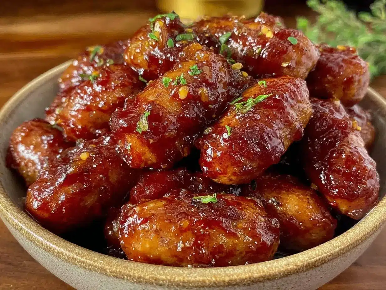 Easy Sticky Crock Pot Little Smokies Recipe Perfect For BBQ Parties