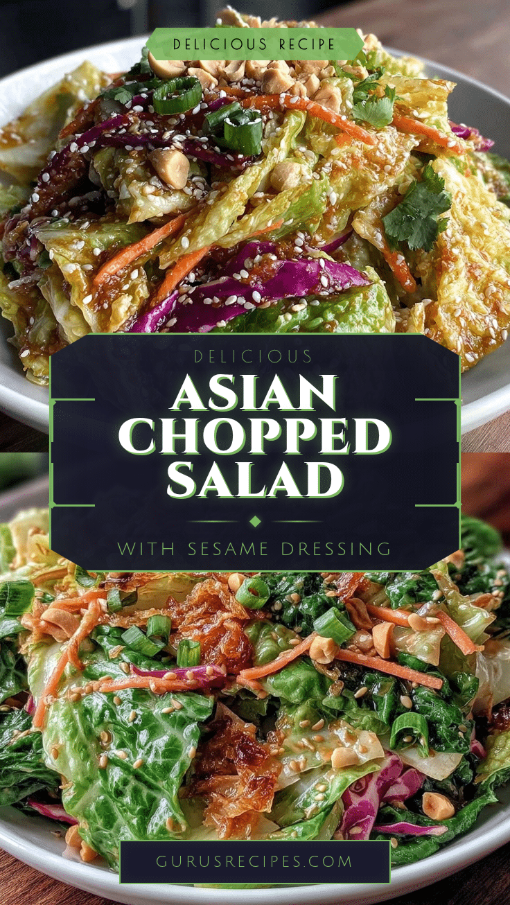 Fresh Asian Chopped Salad With Sesame Dressing Easy 5-Minute Recipe