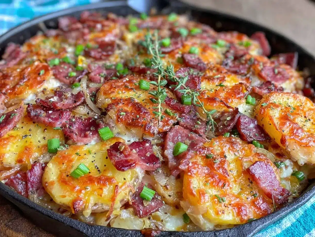 Crispy Irish Bacon Potato Skillet Recipe Easy St. Patrick’s Dinner
