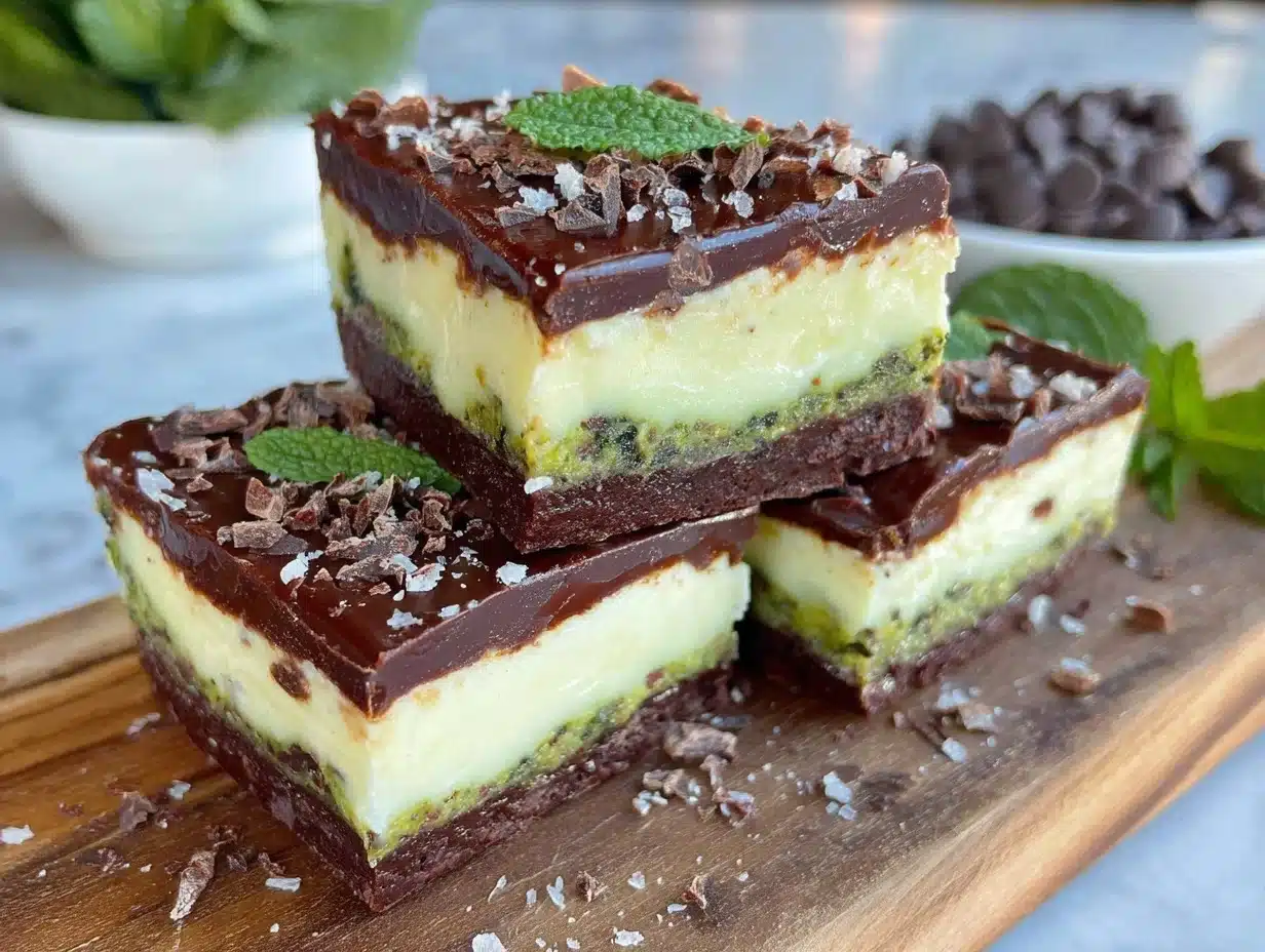 Creamy St. Patrick’s Irish Mint Cheesecake Fudge Squares – Easy ...