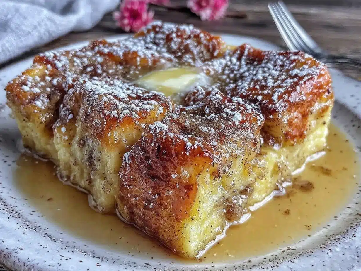 Cozy Overnight French Toast Casserole Recipe With Cinnamon Spice Easy ...