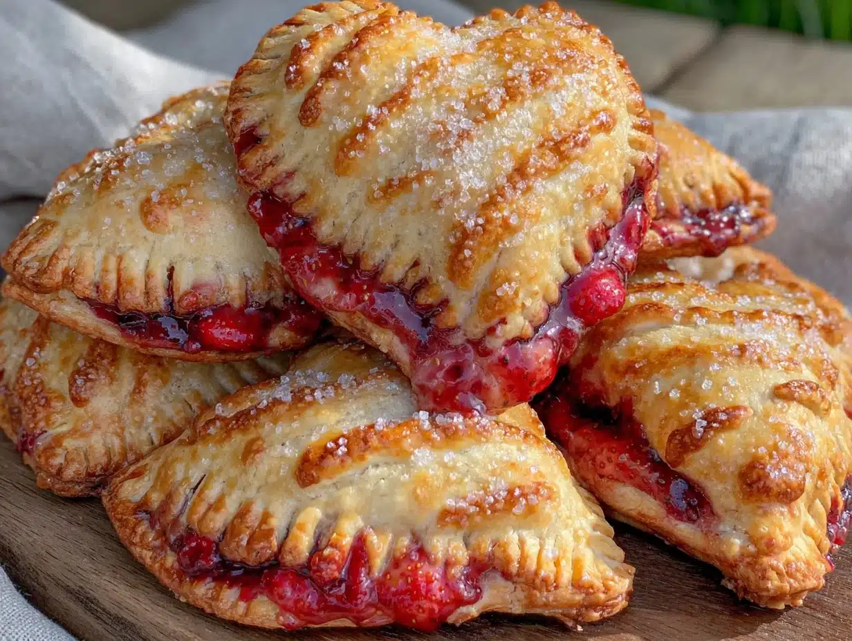 Cozy Strawberry Heart-Shaped Hand Pies Recipe Easy Homemade Flaky Crust