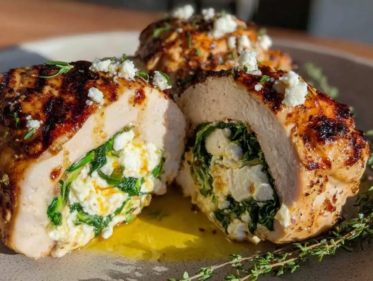 Flavorful Stuffed Chicken Breast With Spinach And Feta Easy Recipe To ...
