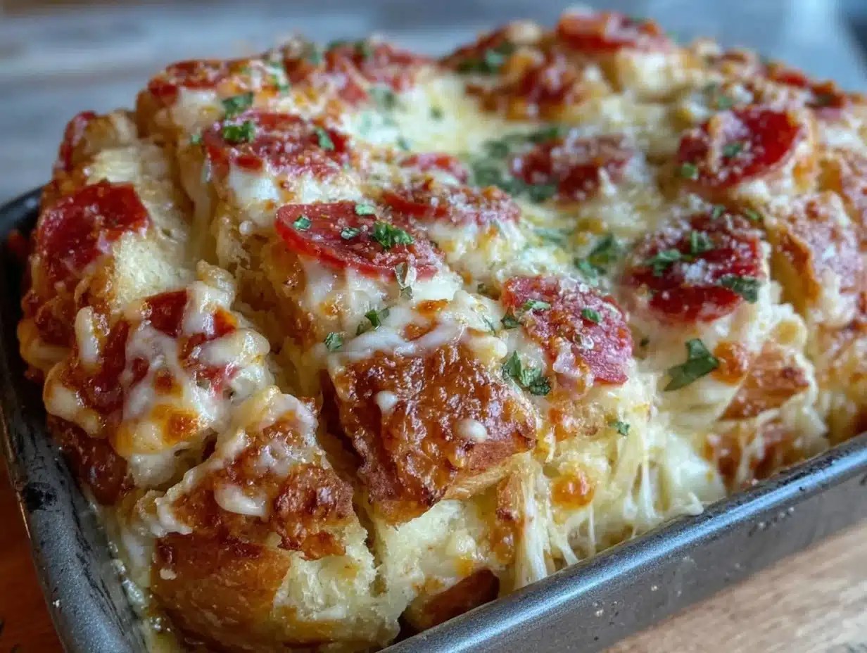 Super Bowl Pizza Pull-Apart Bread Recipe Easy Game Day Appetizer