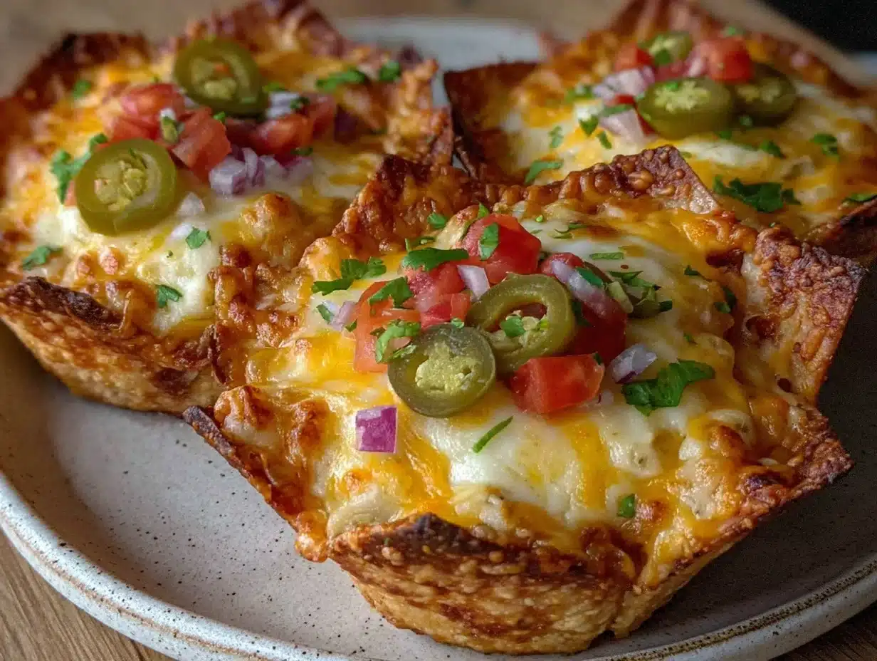 Crispy Triple Cheese Nacho Cups For Game Day Parties – Easy Super Bowl ...