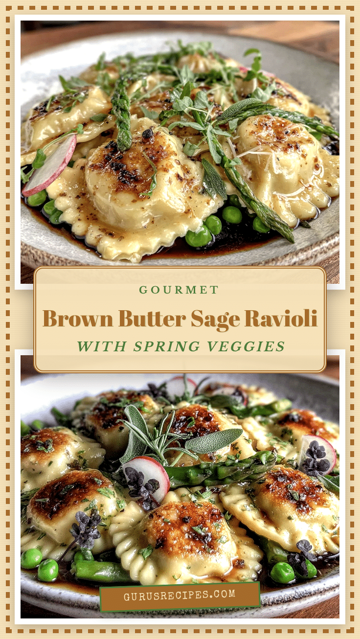Flavorful Brown Butter Sage Ravioli With Spring Vegetables Easy Recipe ...