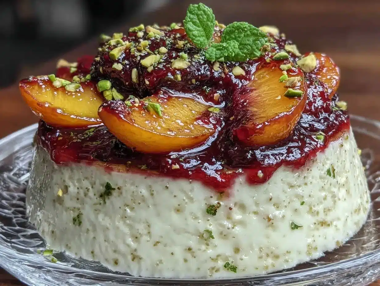 Creamy Peach Melba Panna Cotta Recipe Easy Homemade Dessert To Impress