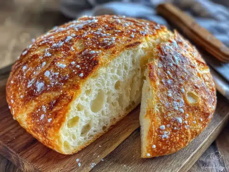 Crispy New York Times No-Knead Bread Recipe Easy Homemade Step-by-Step ...