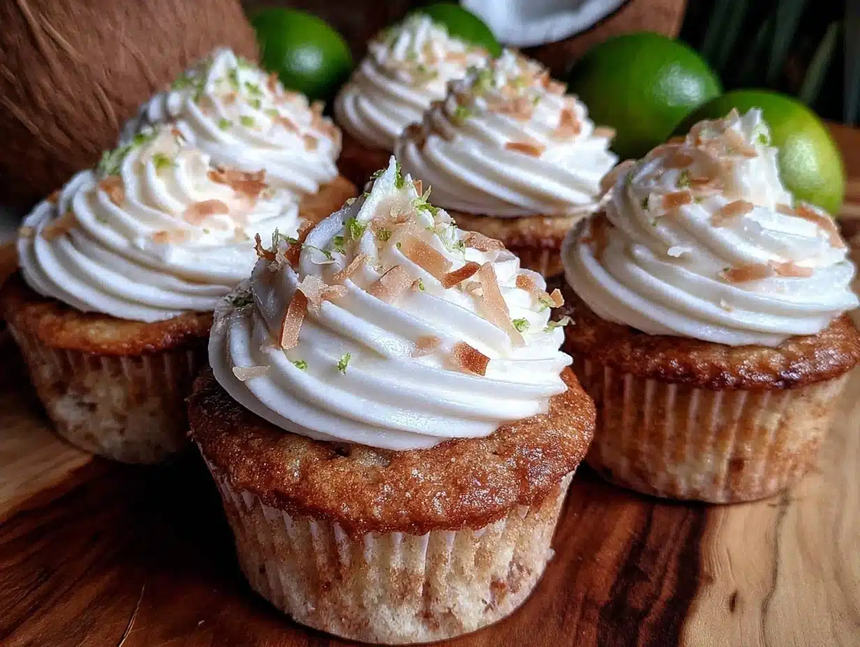 Fluffy Coconut Lime Cupcakes Recipe With Easy Whipped Frosting Tutorial