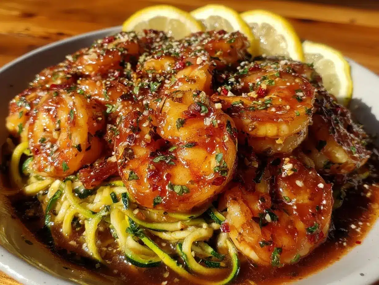 Fresh Shrimp Scampi With Zucchini Noodles Easy Light Meal Recipe