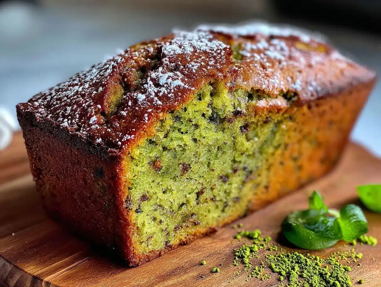 Moist Matcha Green Tea Pound Cake Recipe Easy Homemade Velvety Texture