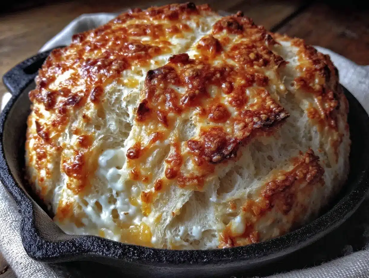 Easy No Knead Cheddar Bread Recipe Perfect For Dutch Oven Baking