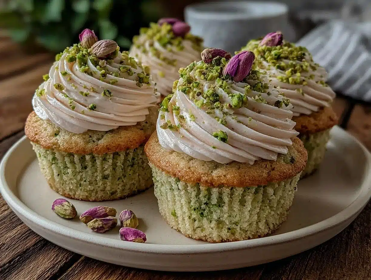 Elegant Pistachio Rose Water Cupcakes Recipe Perfect For Homemade ...