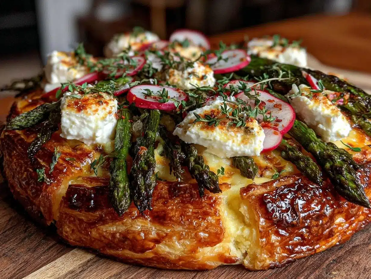 Fresh Spring Vegetable Tart Recipe Easy Homemade Goat Cheese Delight