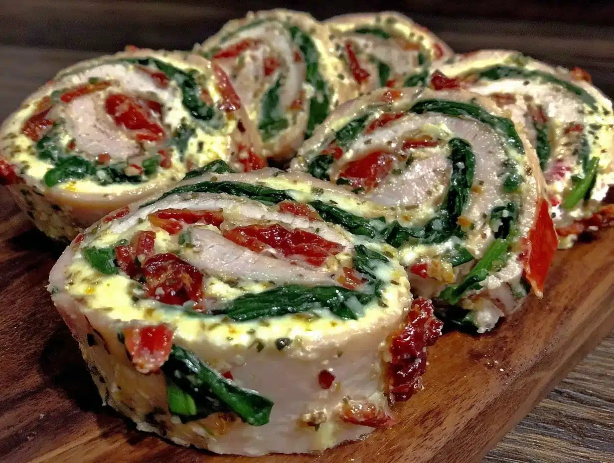 Easy Creamy Turkey Pinwheel Roll-Ups With Spinach And Sun-Dried ...